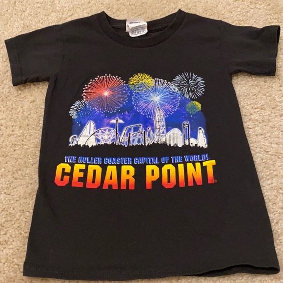 Shirts & Tops | Cedar Point Roller Coaster Tshirt | Poshmark